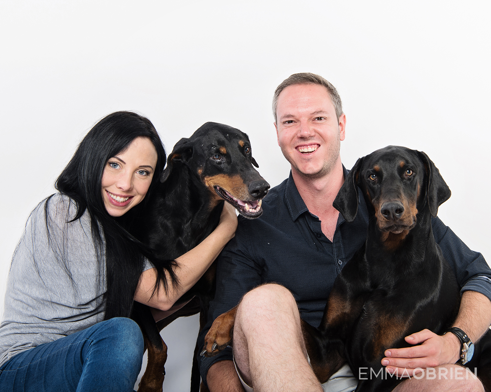Dobermans in The Studio - Dog Photographer Gauteng